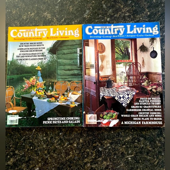 Other | Vintage Country Living Magazine Setmay 1988june 1989 | Poshmark